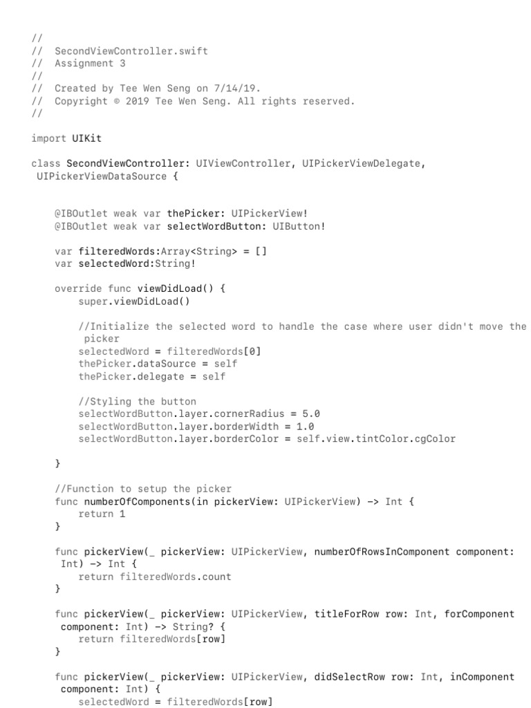 Second View Controller | Download Free PDF | Computer Engineering | Programming Paradigms