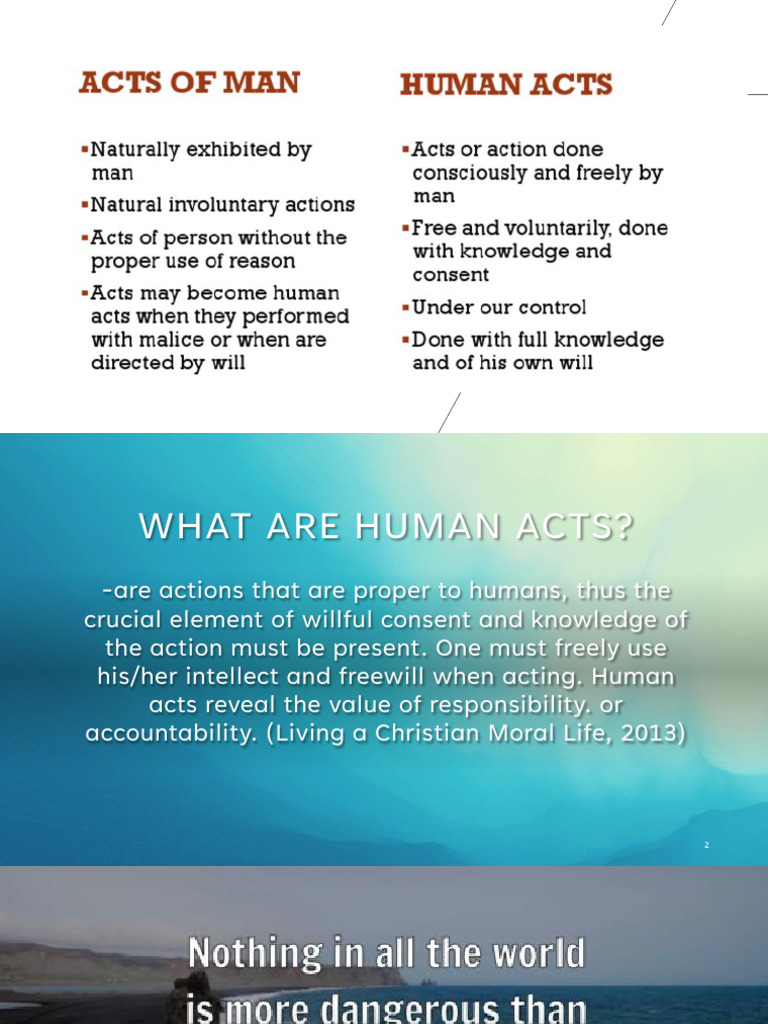 Lesson 2 Freedom As Foundation of Human Acts Part 2 | PDF