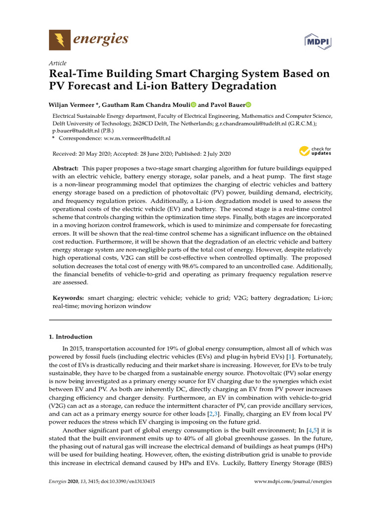 Real-Time Building Smart Charging System Based On | PDF | Science ...