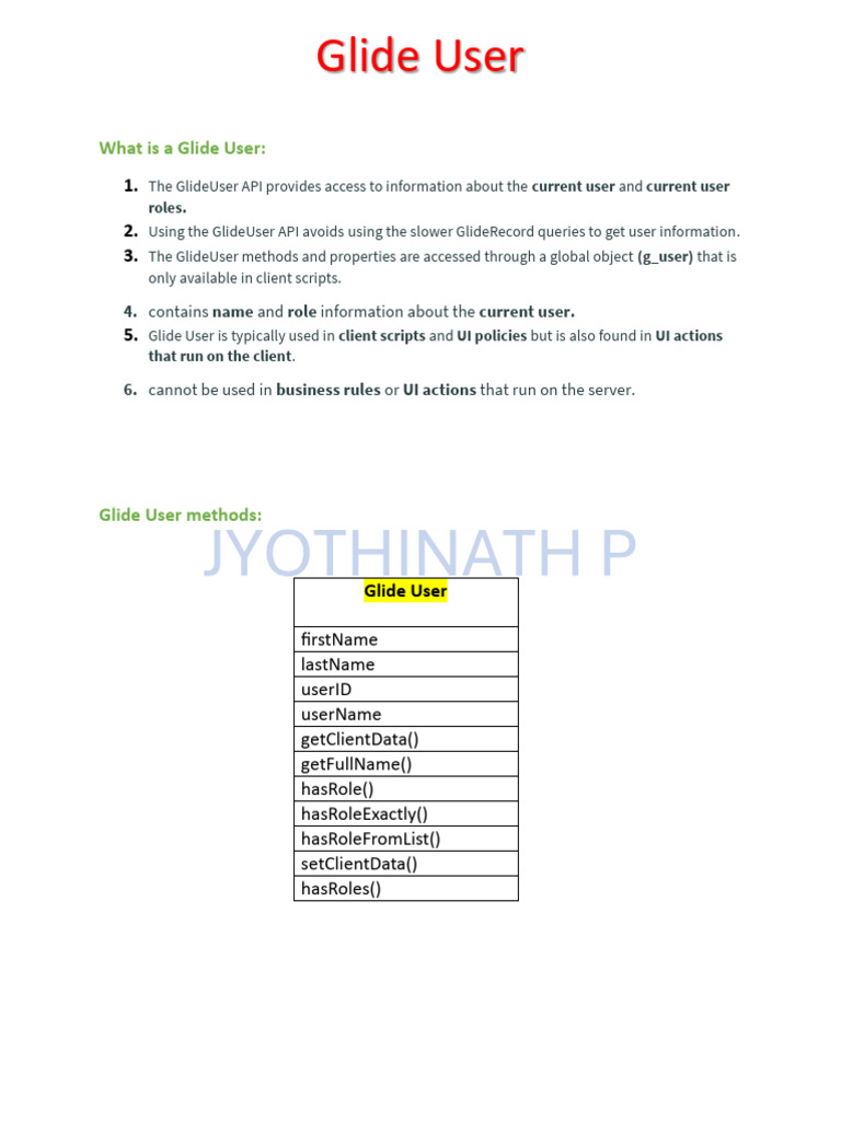 Glide User ServiceNow Client Script 1709610448 | Download Free PDF | System Software | Computer ...