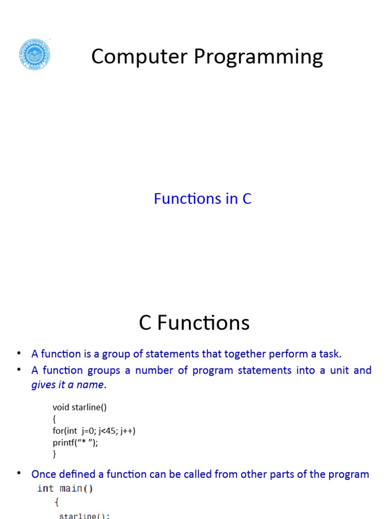 Cfunc | PDF | Scope (Computer Science) | Computer Program