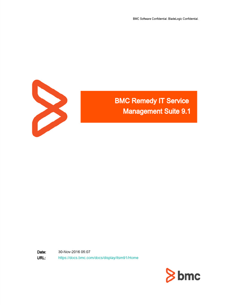 BMC Remedy ITSM 9.1.02 PDF | PDF | Information Technology | Computing