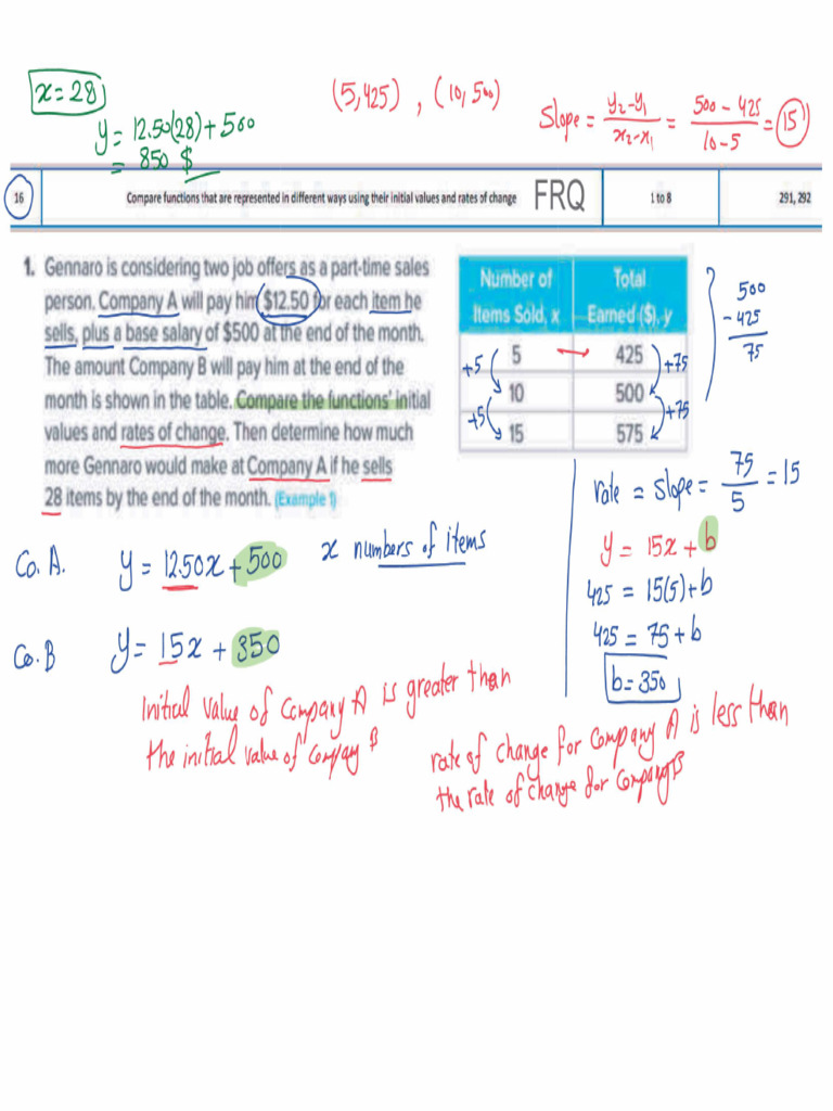 Grade 8 - Reveal - FRQ Answers | PDF