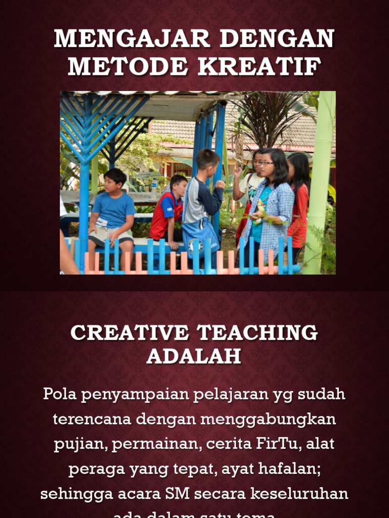 Mengajar Dengan Metode Kreatif | PDF | Kajian Bahasa Asing