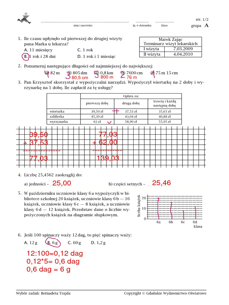 Liczby Na Co Dzień Kl. 6 | PDF