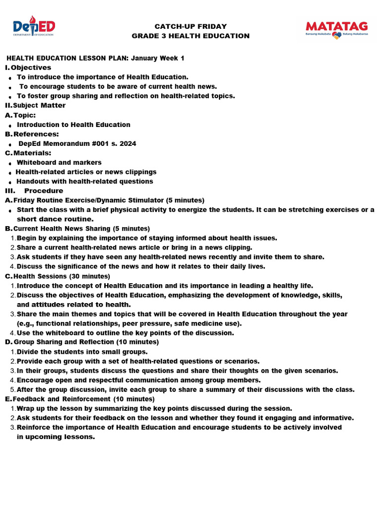 Grade 3 Health | PDF | Health Education | Substance Abuse