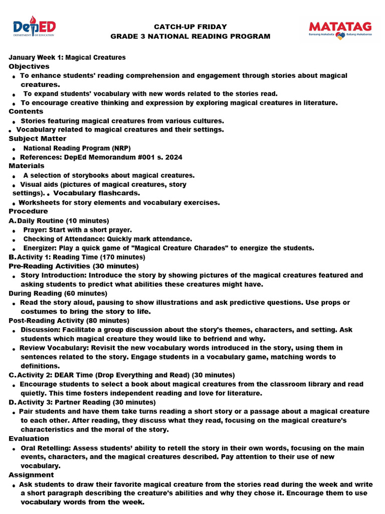 Grade 3 NRP | PDF | Storytelling | Weather