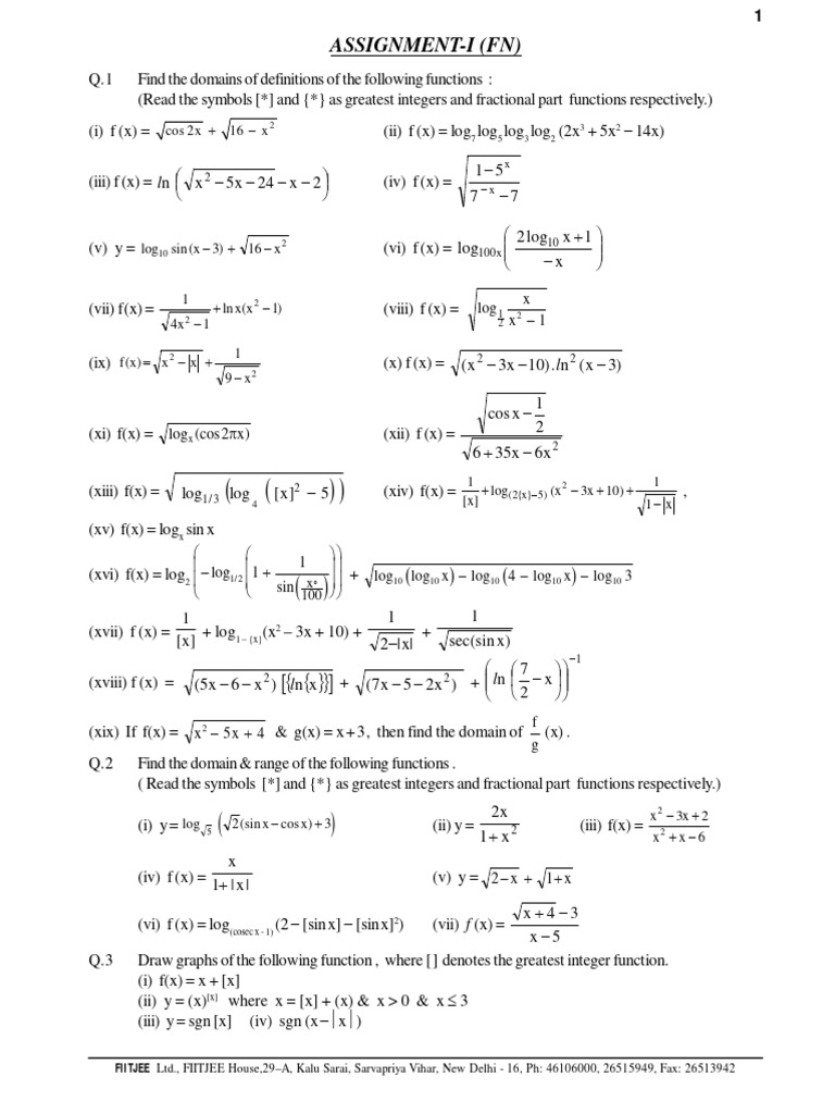 Fun Itf | PDF | Function (Mathematics) | Trigonometric Functions