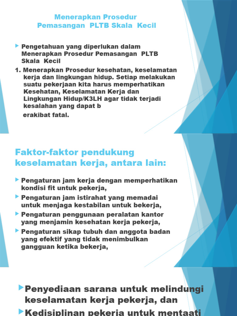 Prosedur Pemasangan PLTB Skala Kecil | PDF