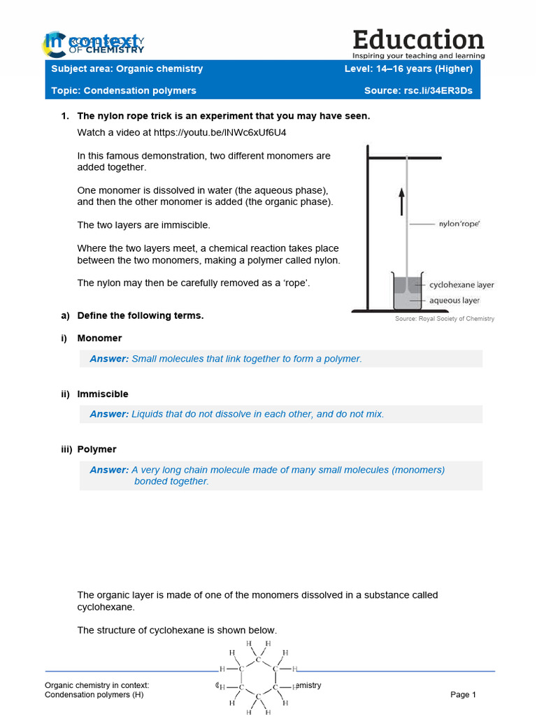 In Context: 1. The Nylon Rope Trick Is An Experiment That You May Have ...