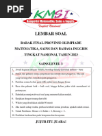 Soal Grand Final Sains Level 2 | PDF