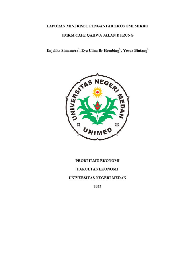 MINI RISET MIKRO Qahwa | PDF | Bisnis