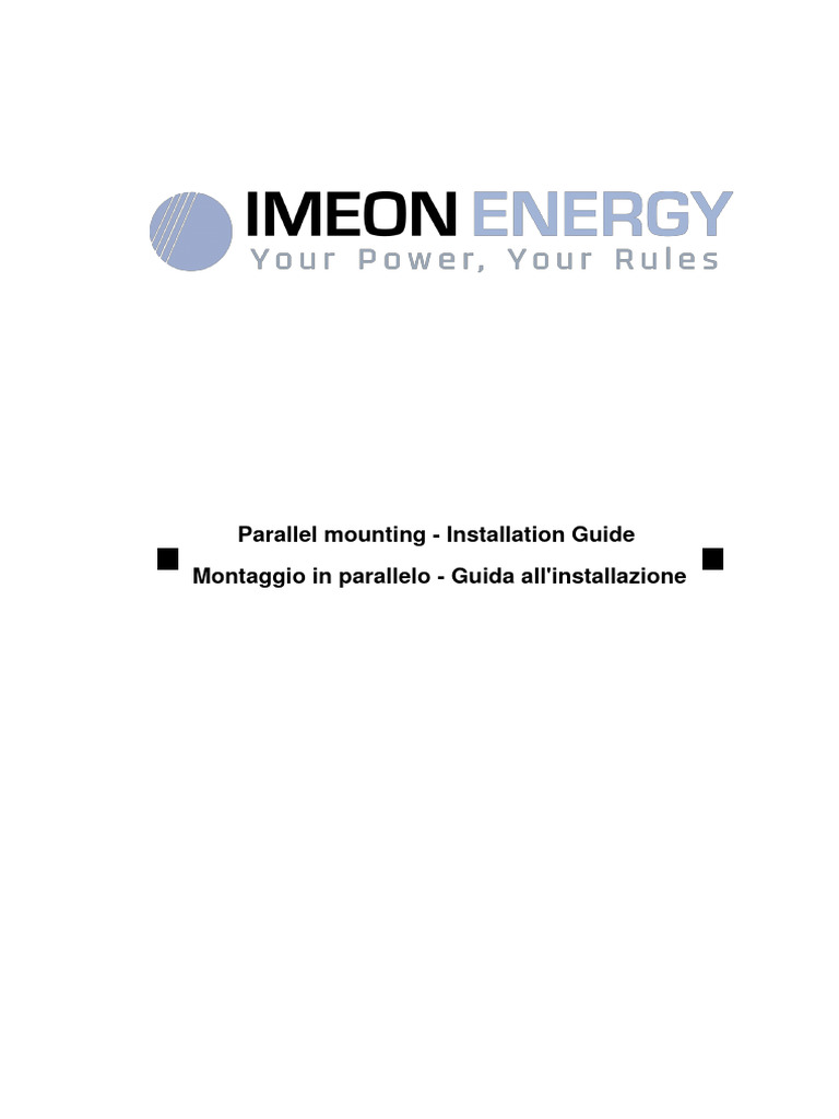 EN IT Parallel Installation Guide v2.0 | PDF | Electrical Connector ...