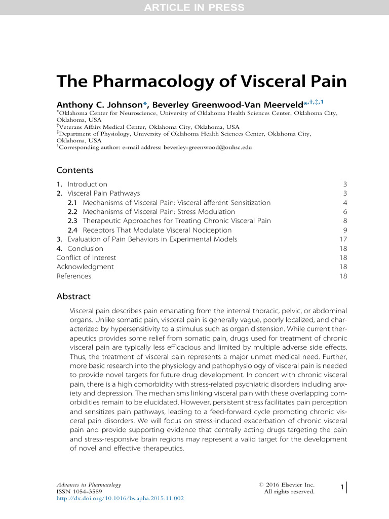 The Pharmacology of Pain | PDF | Analgesic | Physiology
