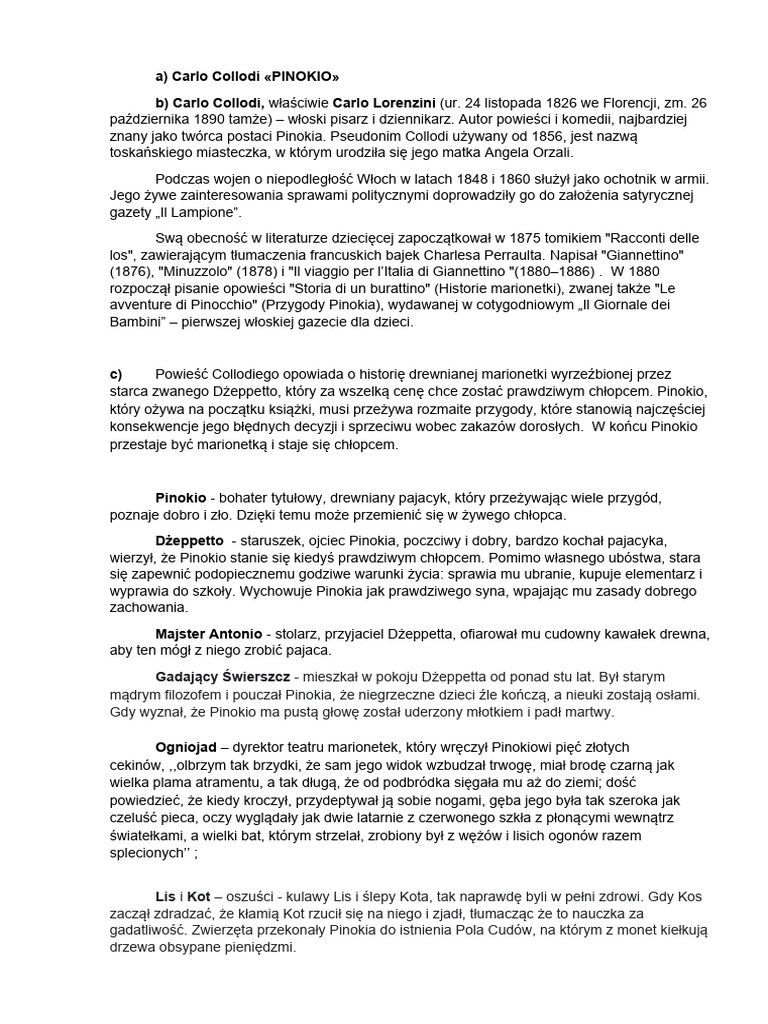 Pinokio | PDF