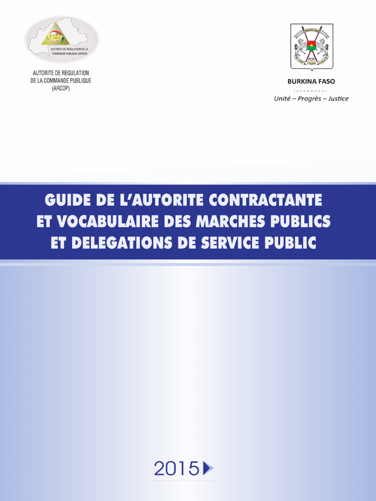 Guide de l'Autorité Contractante | PDF | Partenariat public-privé ...