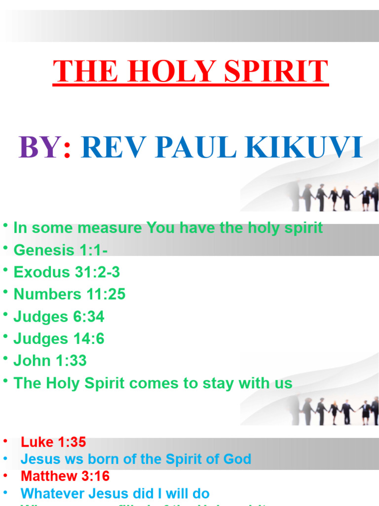The Holy Spirit | PDF