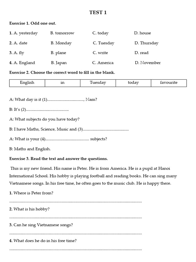 Revision HK2 Grade 3 | PDF