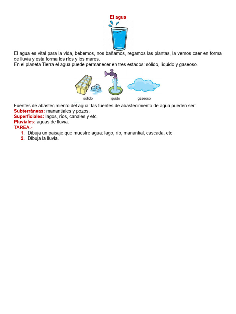 02 El Agua | PDF | Viajes y turismo | Ciencia y matemáticas