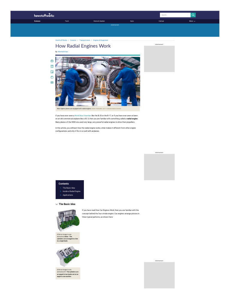 Science Howstuffworks Com Transport Engines Equipment Radial Engine HTM ...