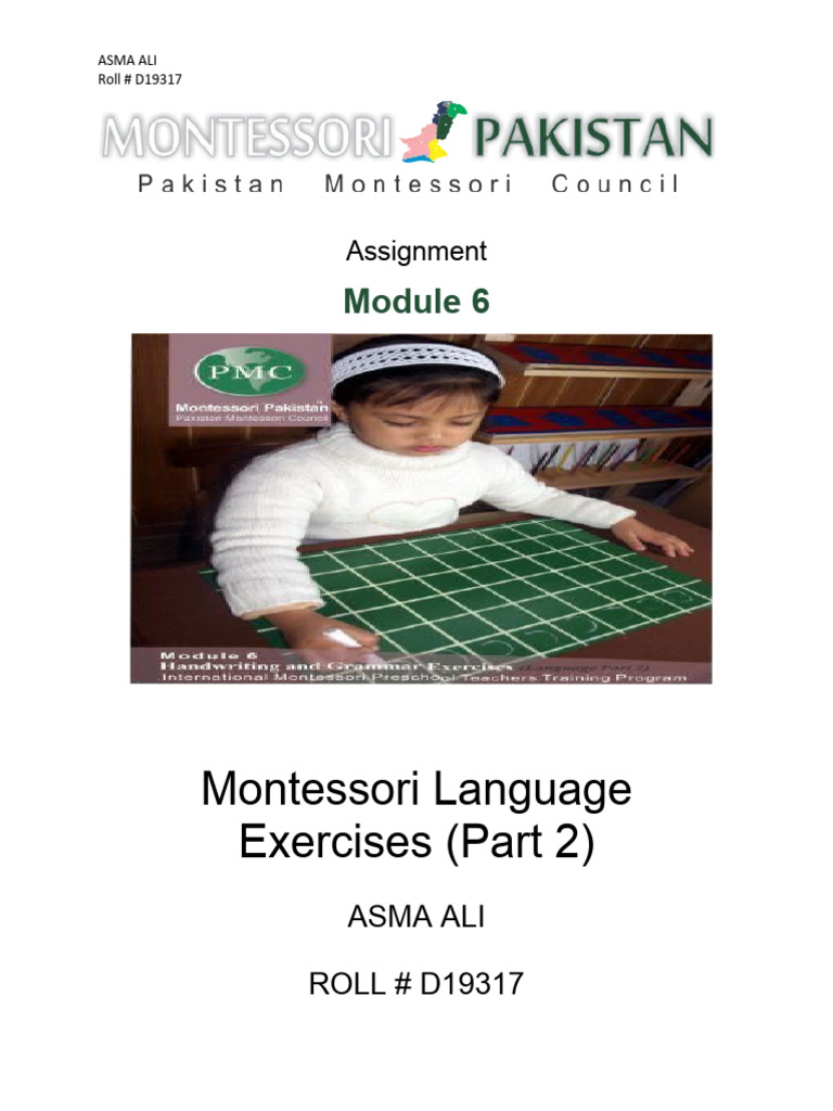 Asma Ali D19317 Module 6 Assignments | PDF | Adjective | Noun