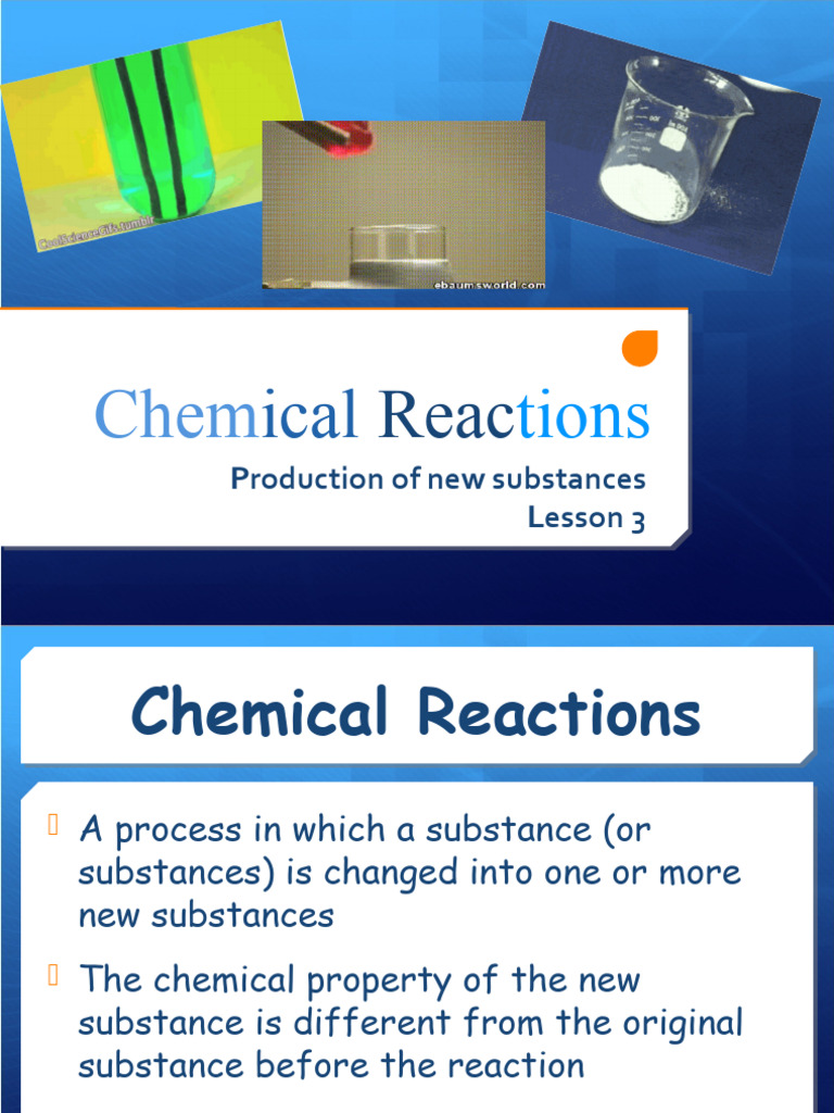 Types of Chemical Reactions LECTURE | PDF | Chemical Reactions ...