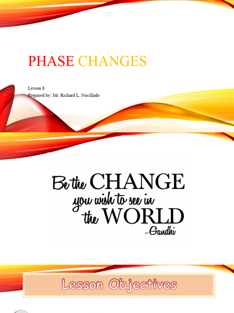 [5] Phase Changes | PDF | Phase (Matter) | Gases