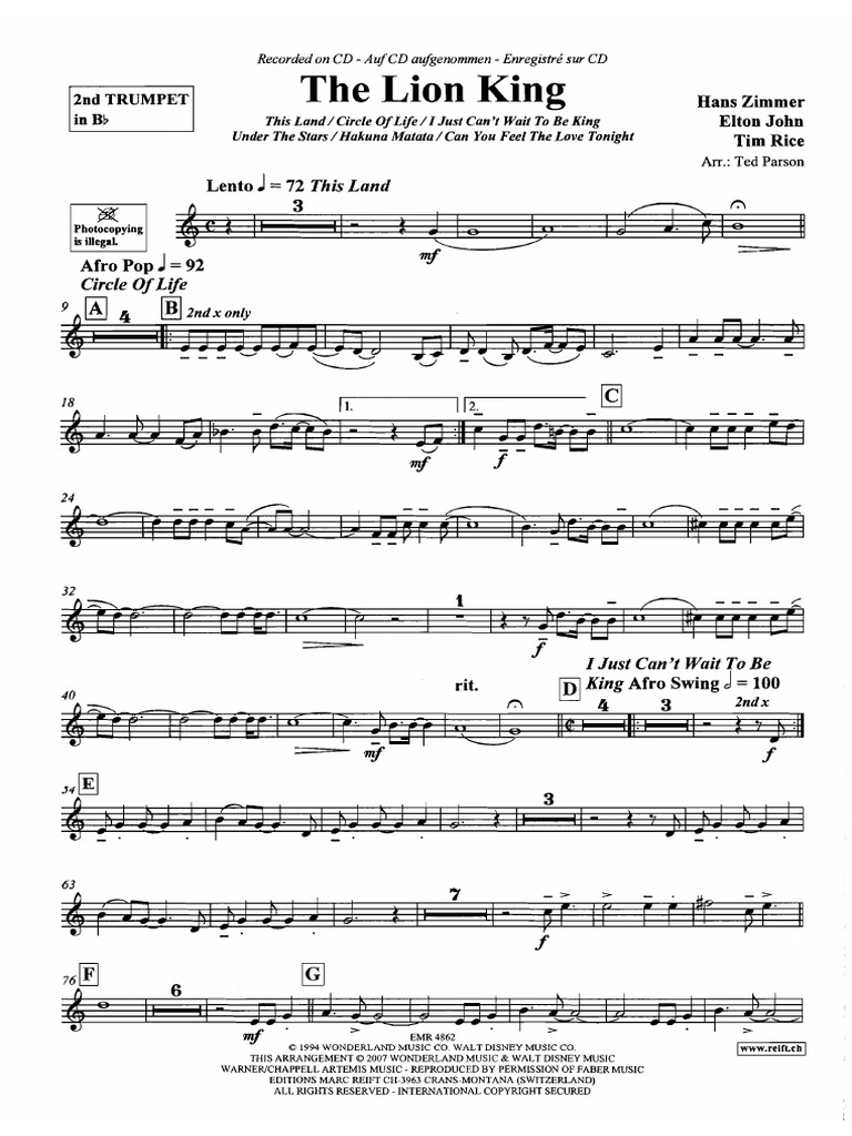 the-lion-king-TROMBA 2 | PDF