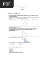 Latihan Soal Pythagoras Kelas 8 | PDF