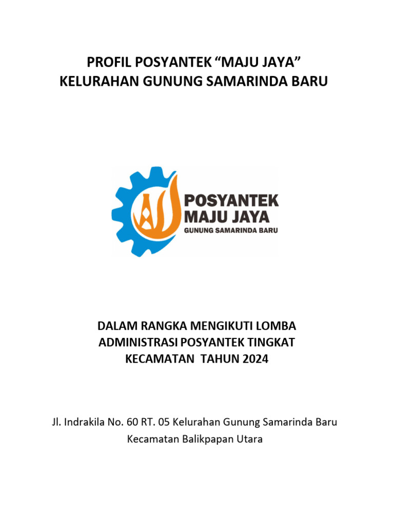 Profil Posyantek GSB 2024 | PDF