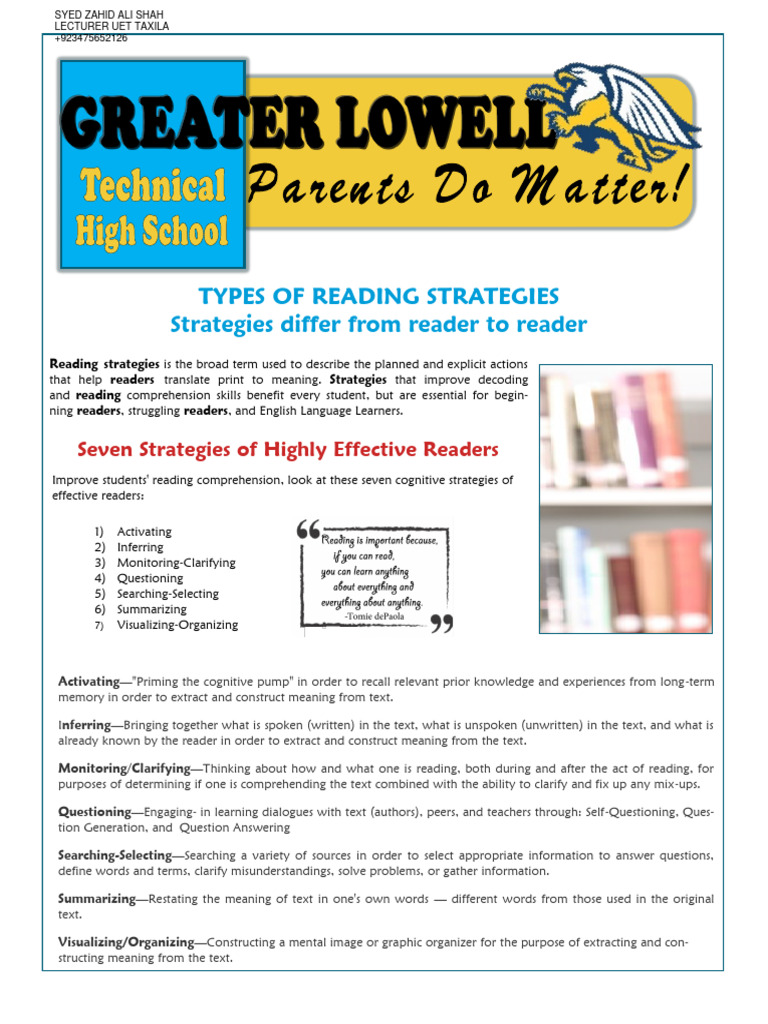 Lecture-5 - Reading - Strategies | PDF | Reading Comprehension | Behavior Modification