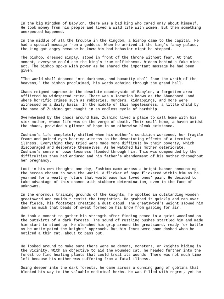 A Trash Story Practice by A Student | PDF