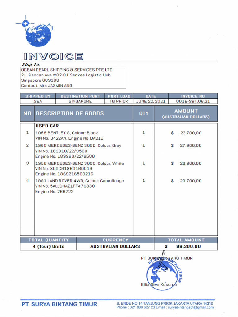 Inv - Plist - Ekspor | PDF