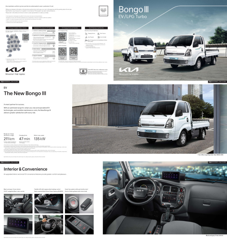 Kia Bongo III EV Specifications and Benefits | PDF | Electric Vehicle ...