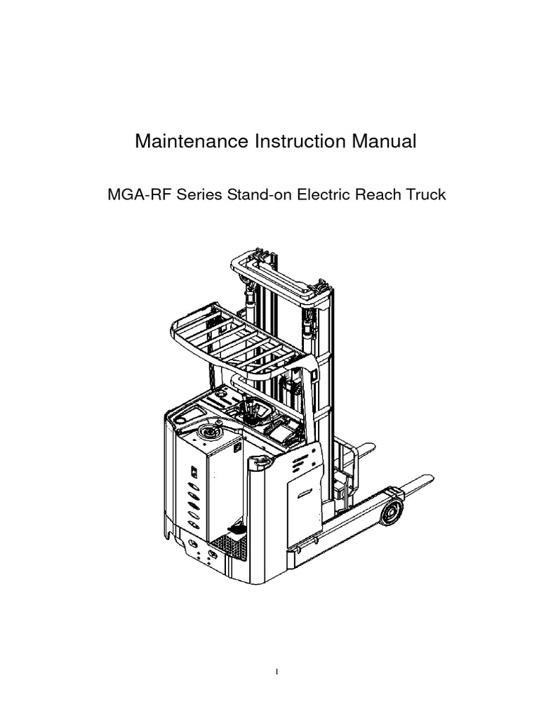 RF Series Electric Reach Truck Manual | PDF | Axle | Gear