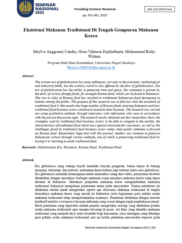 815-Article Text-3054-1-10-20231107 | PDF | Indonesia | Foods