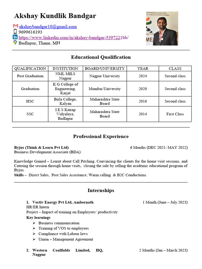 Akshay CV | PDF | Labor | Economies