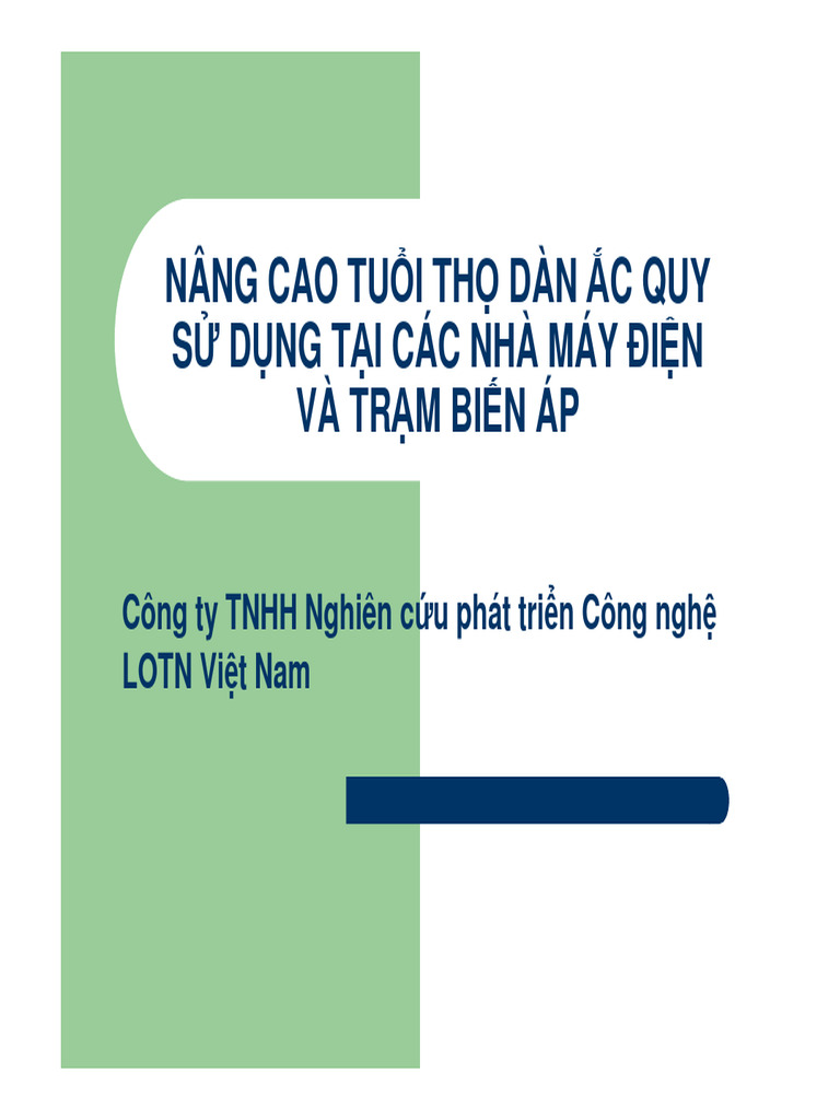 Van Hanh Bao Duong Dan Ac Quy | PDF