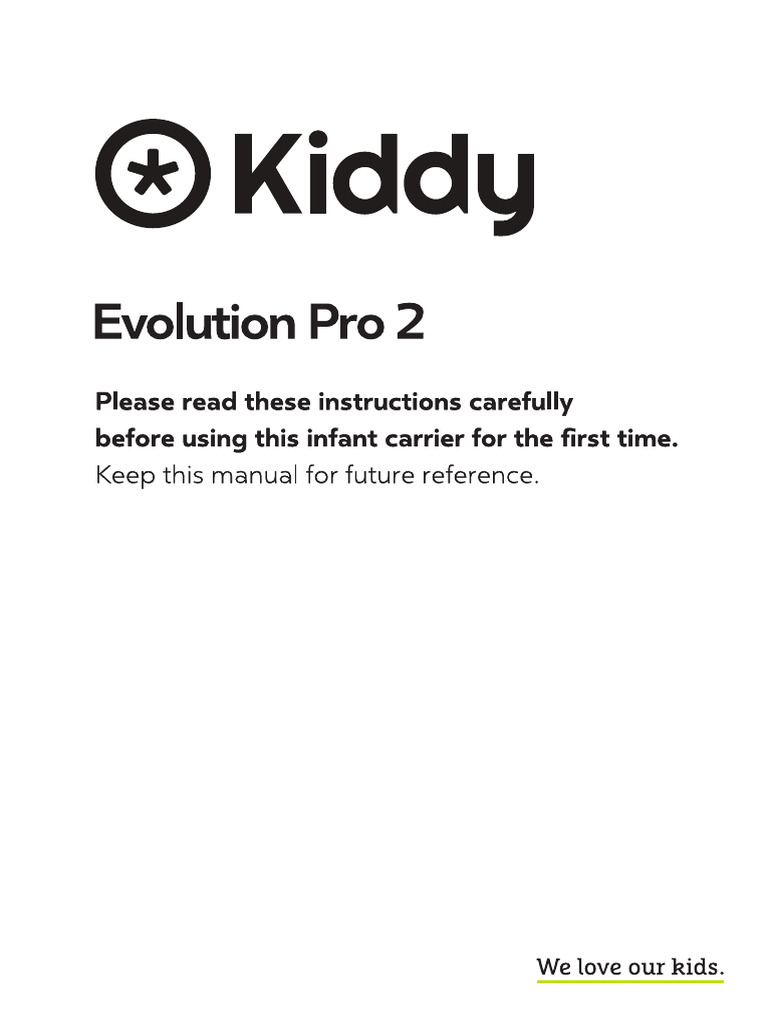 Kiddy Evolution Pro 2 NL PL Ro Ru SK Ar Manual | PDF