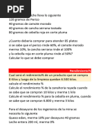 Tabla de Mermas en Gastronomia | PDF | Comida y bebida | Preparación de ...