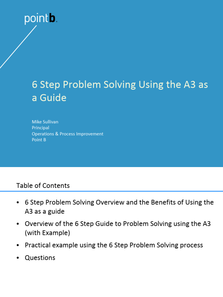 The A3 Approach to Problem Solving | PDF | Triathlon