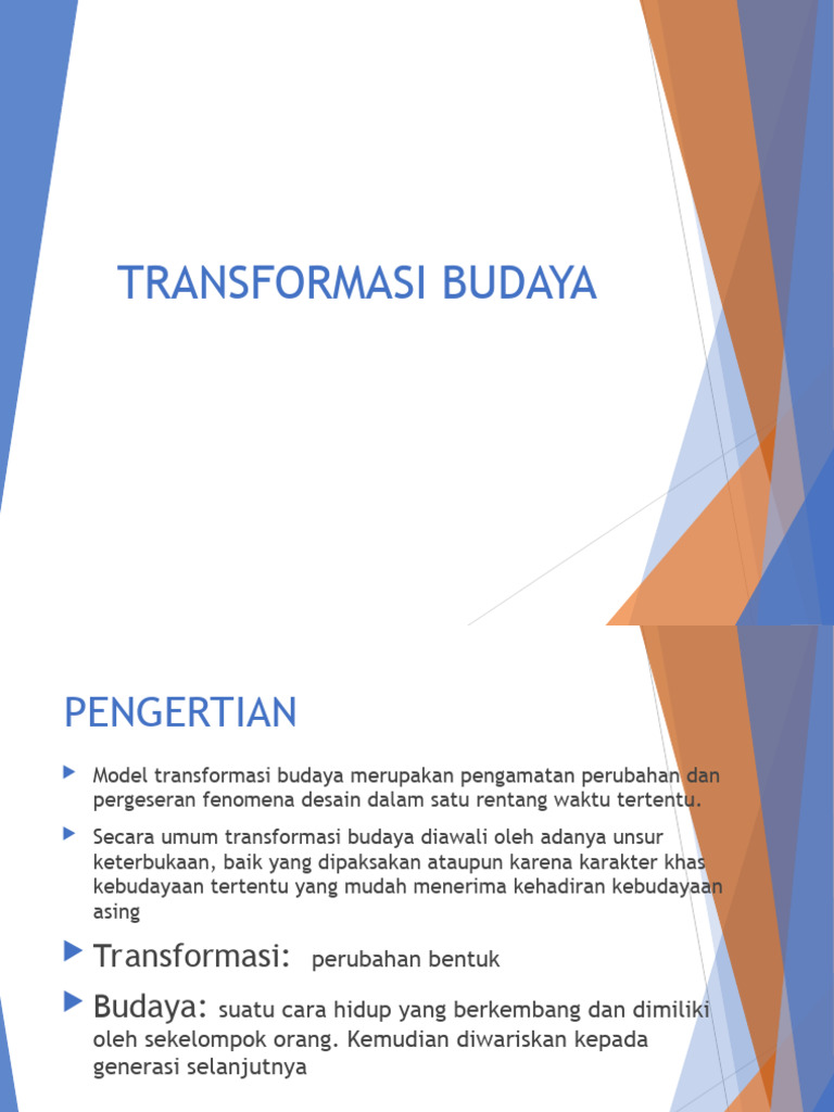 Transformasi Budaya di Indonesia | PDF