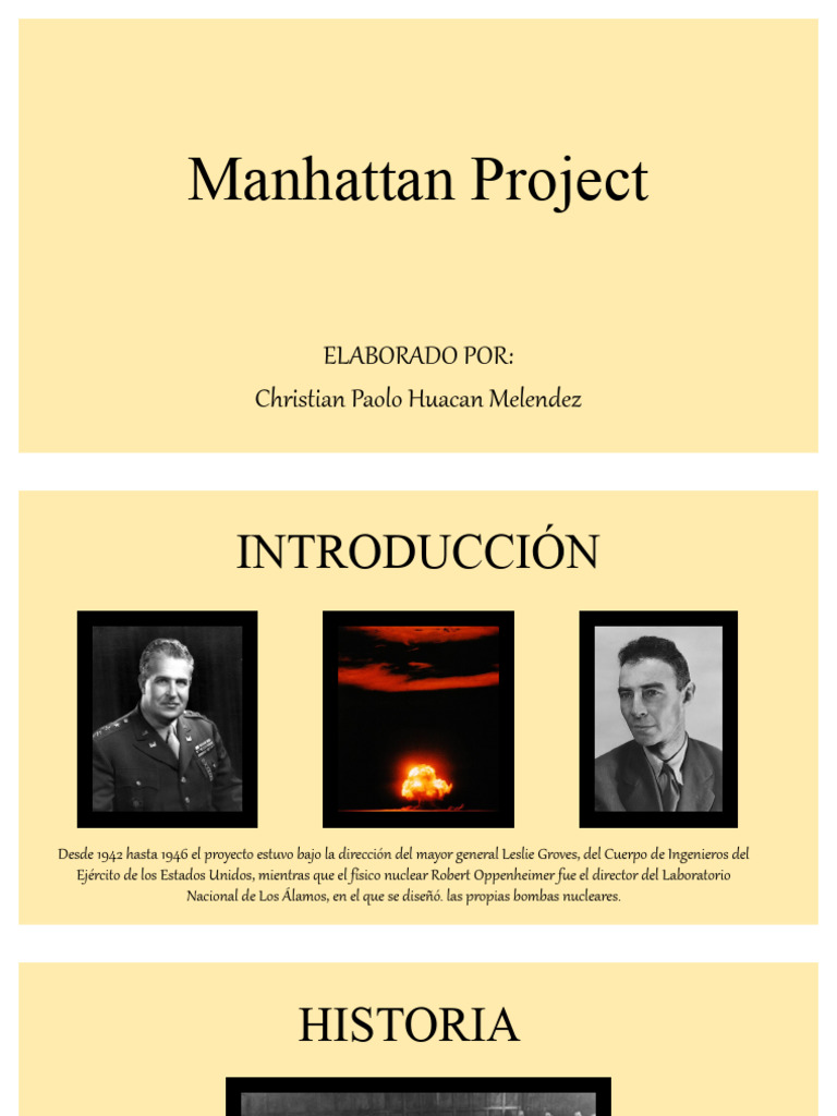 Manhattan Project | PDF | Armas nucleares | Proyecto Manhattan