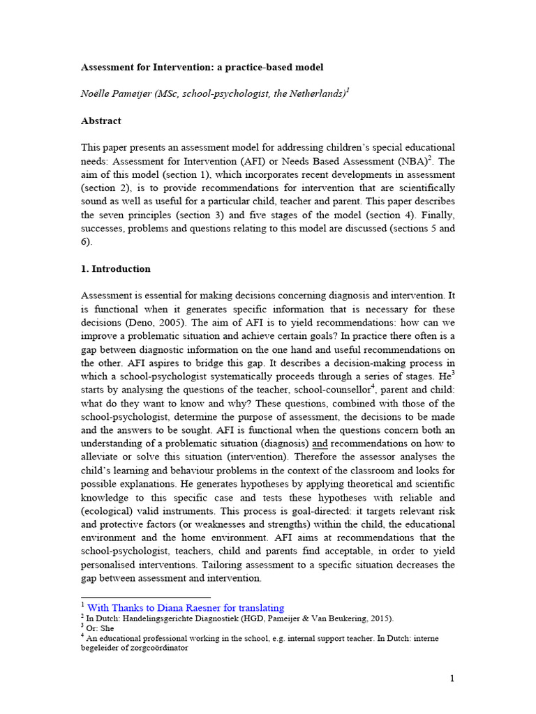 3a7. Assessment 2 Engels | PDF | School Psychology | Educational Assessment
