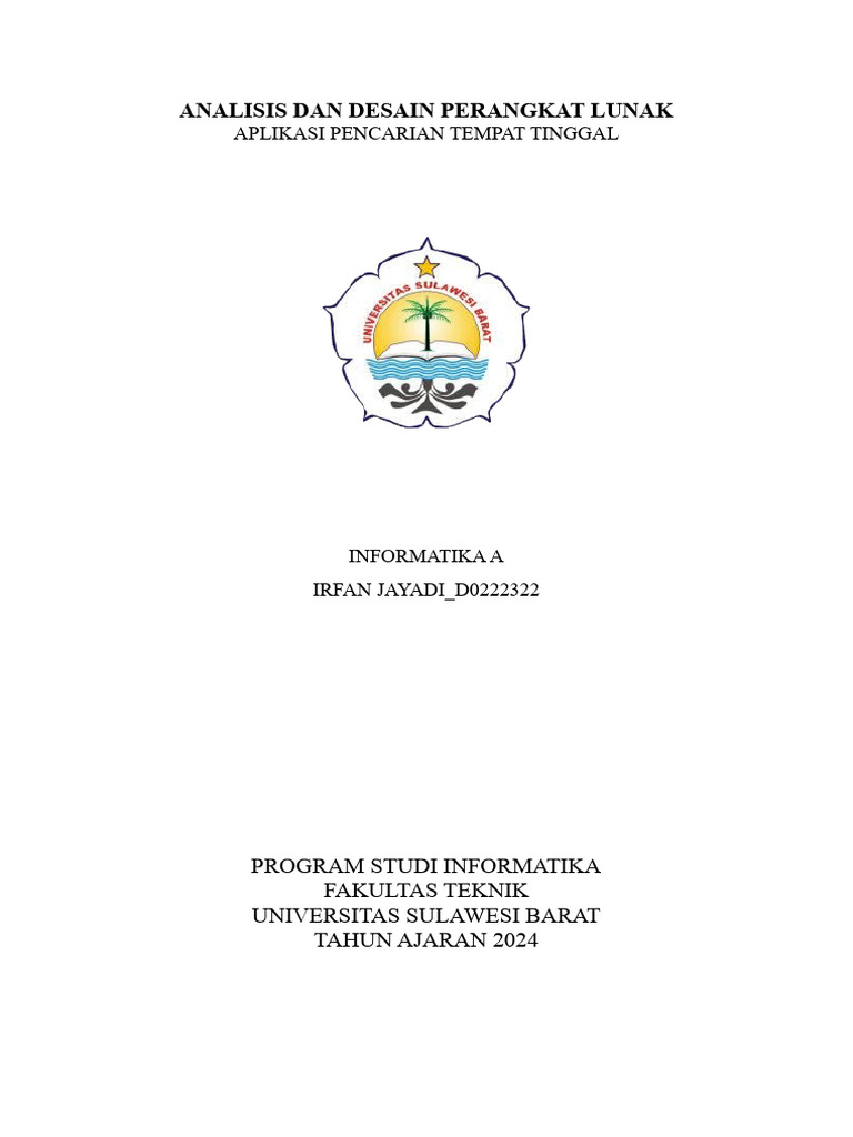 Tugas 2 - Analisis Dan Desain Perangkat Lunak - Irfan Jayadi | PDF | Bisnis