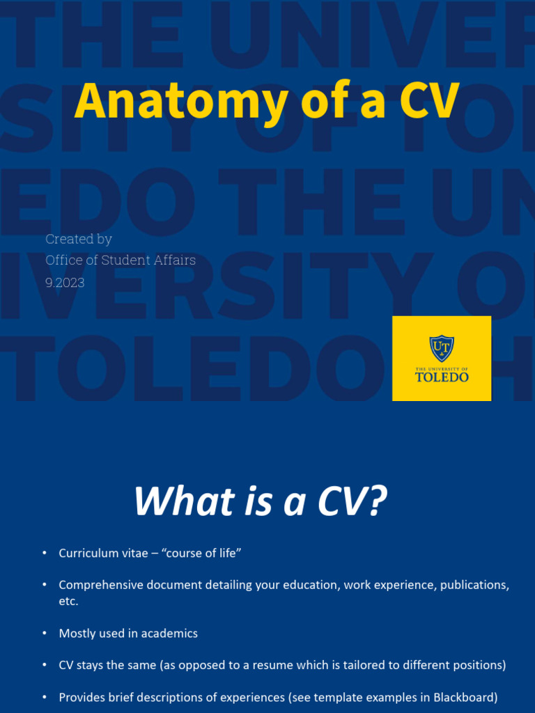 Anatomy-of-CV-web | PDF | Résumé