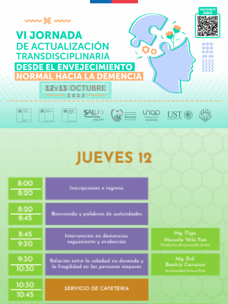 Afiche y Programa 2023 | PDF | Geriatría | Medicina CLINICA