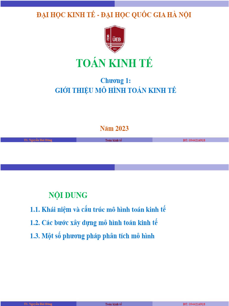 C1. Gioi Thieu Mo Hinh TKT | PDF