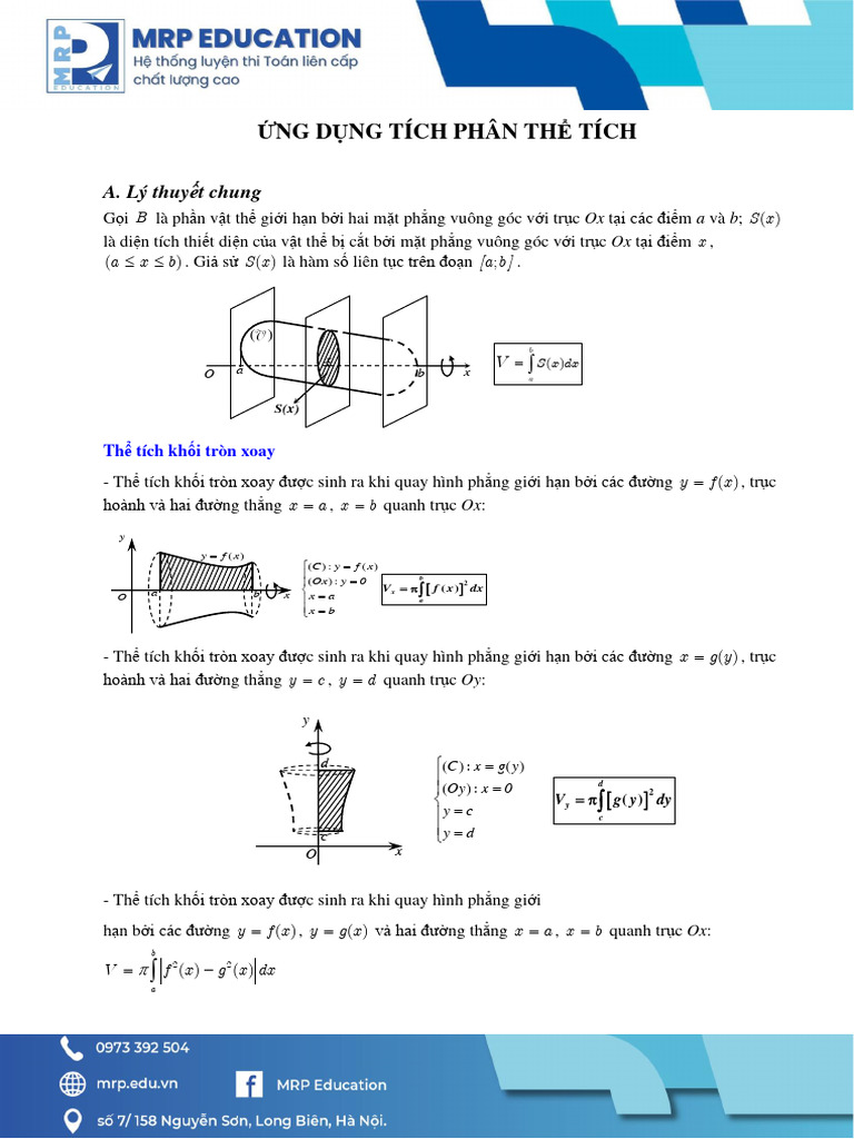 Tính thể tích vật thể tròn xoay sinh bởi miền P: y = x^2 - 6x + 5 khi quay quanh trục Oy