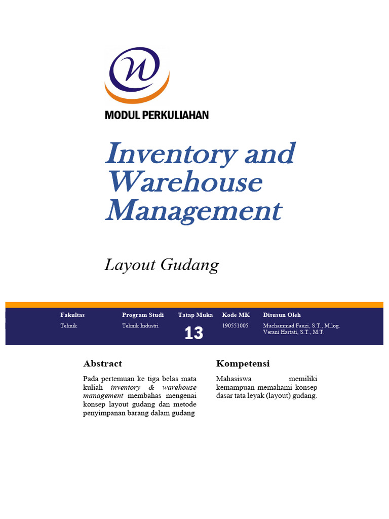 Modul IWM - 13 - Layout Gudang | PDF